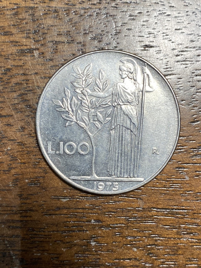 1973 REPVBBLICA ITALIANA - 100 LIRE "large Type" Coin - Etsy