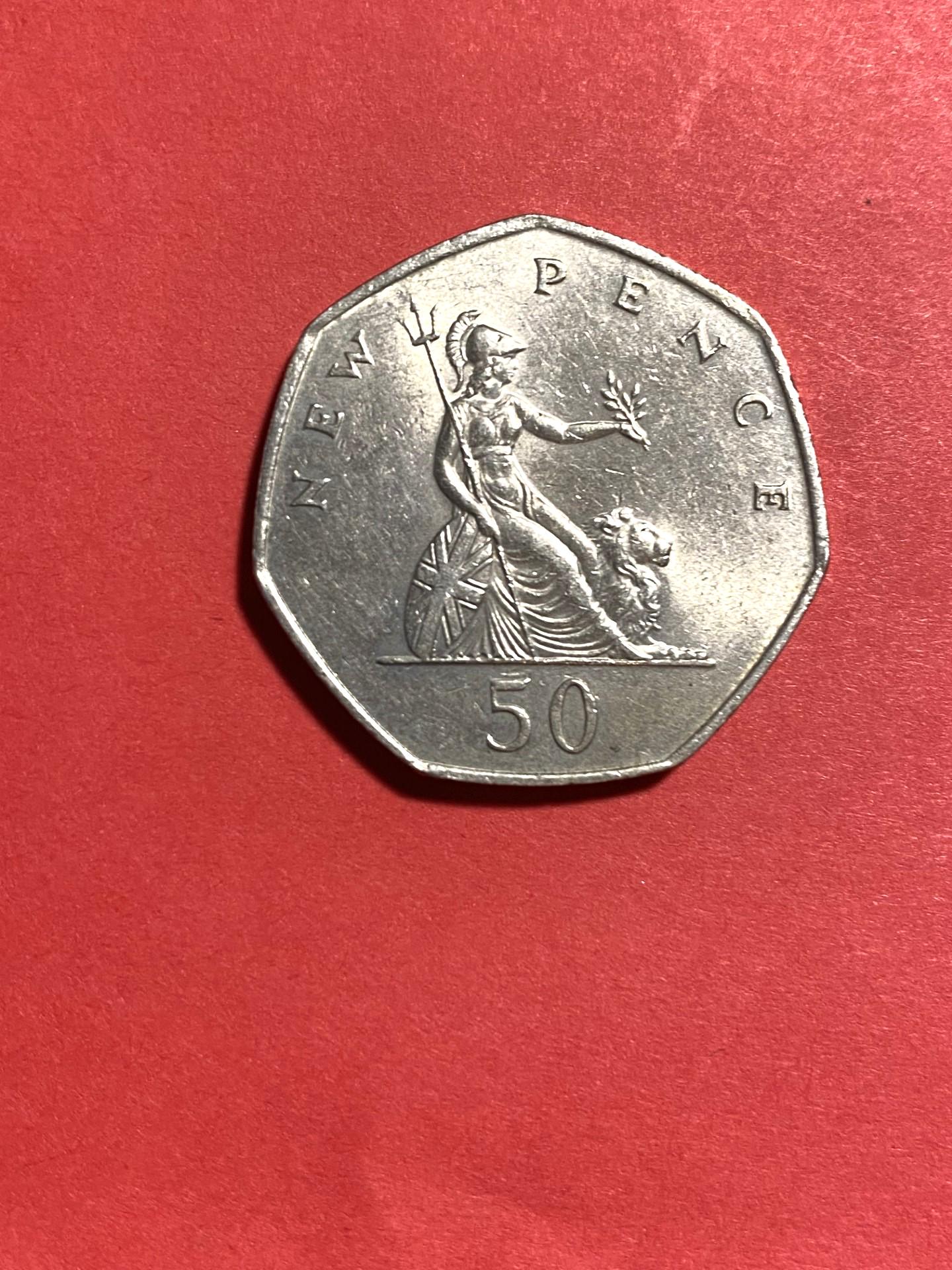 1969 Fifty Pence United Kingdom - Etsy