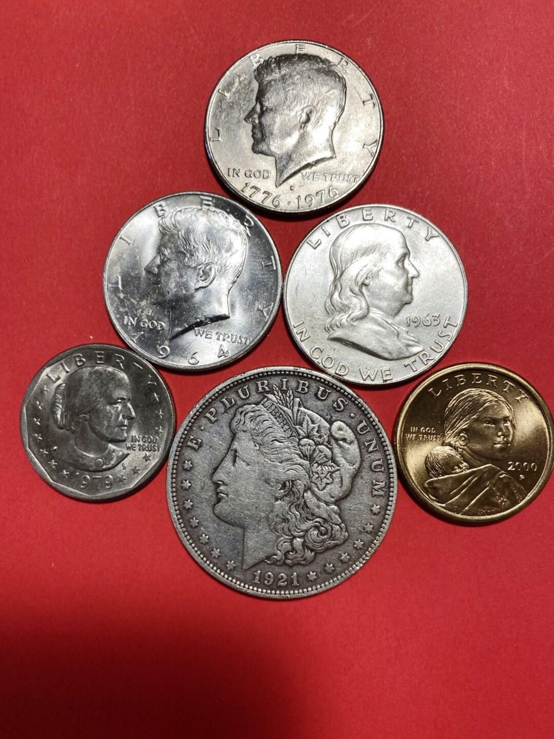 1964 Kennedy, Bicentennial Kennedy, 1963 Franklin, 1921 Morgan, 1979 ...