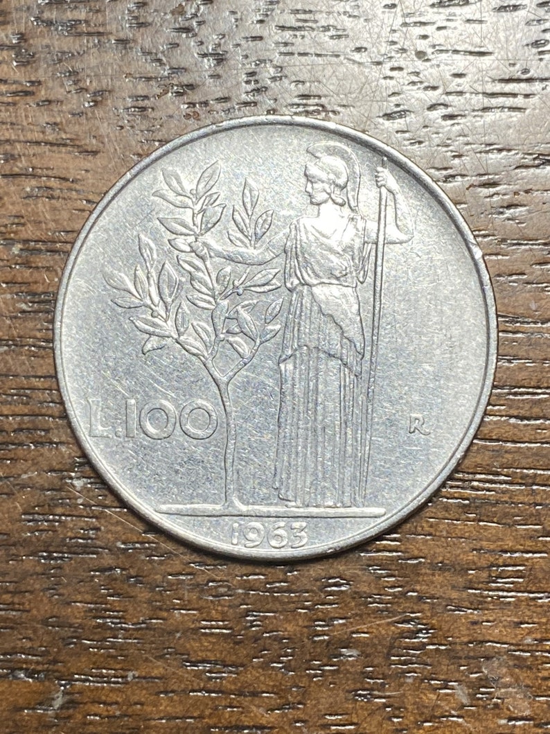 1963 REPVBBLICA ITALIANA - 100 LIRE Coin - Etsy