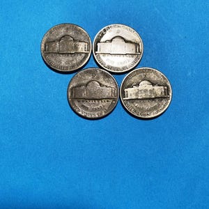 Wartime Silver Alloy Nickels 1942, 1943, 1944 &1945 (lot of 4) - Etsy