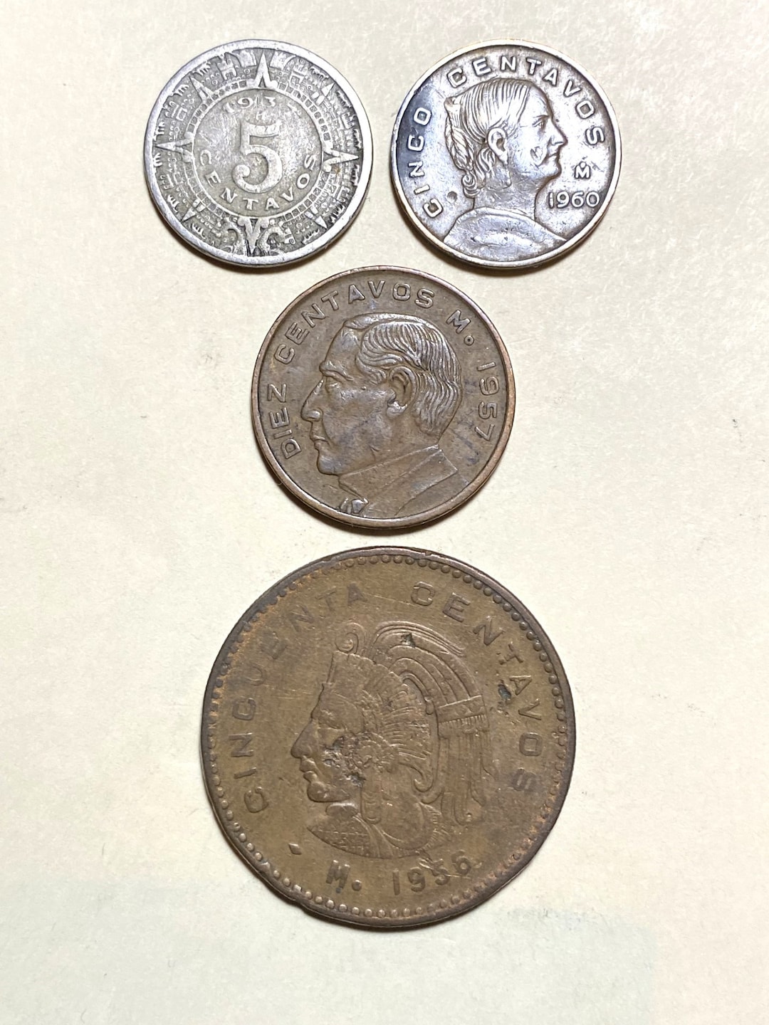 Vintage Mexican Centavos Coin Set, 1937-1960 (lot of 4) - Etsy