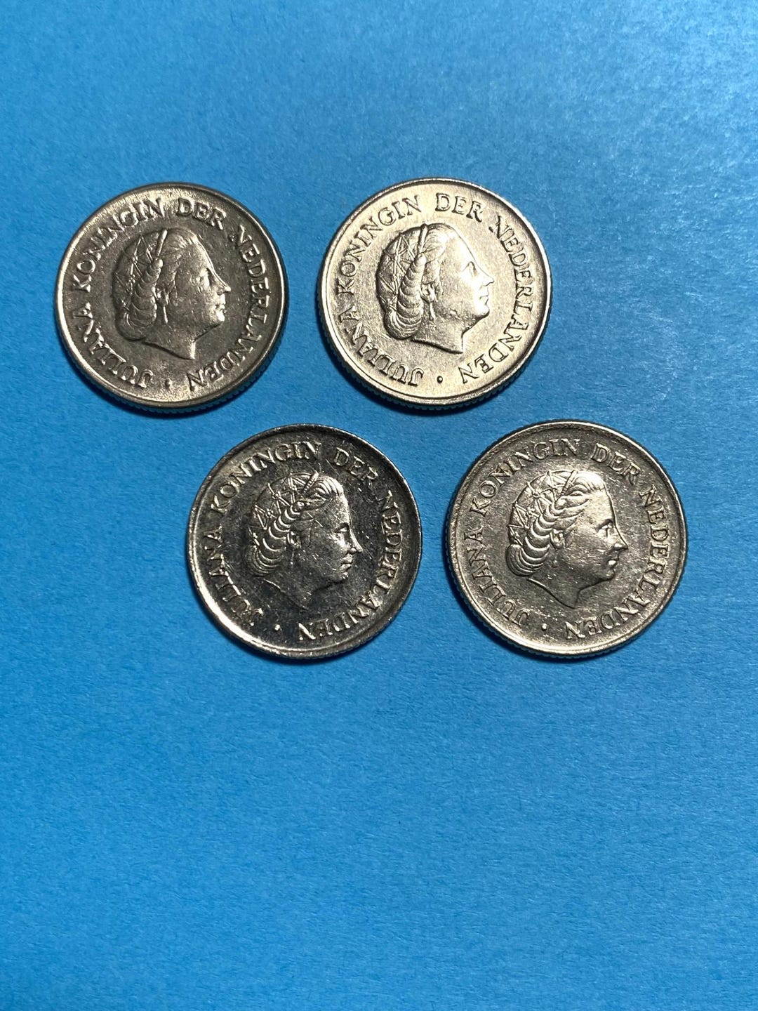 Juliana Koningin Der Nederlanen 25 Cents Coins (lot of 4) - Etsy