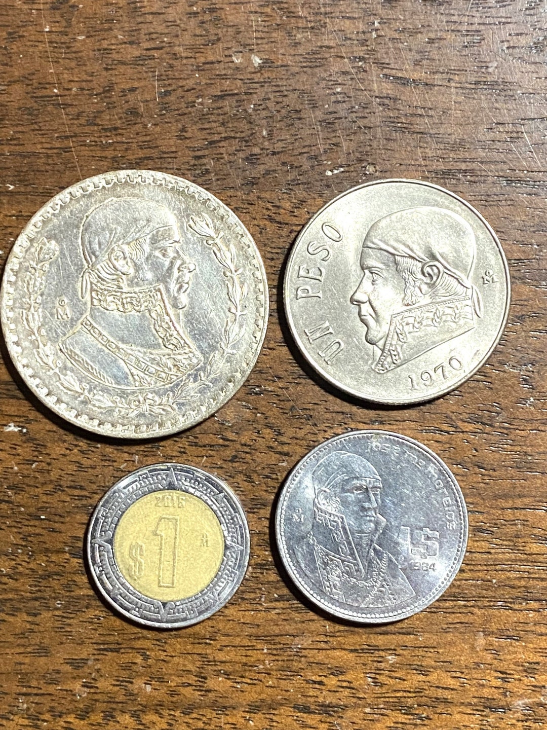 Mexican Pesos - (lot of 4) 1965, 1970, 1984, & 2016 - Etsy