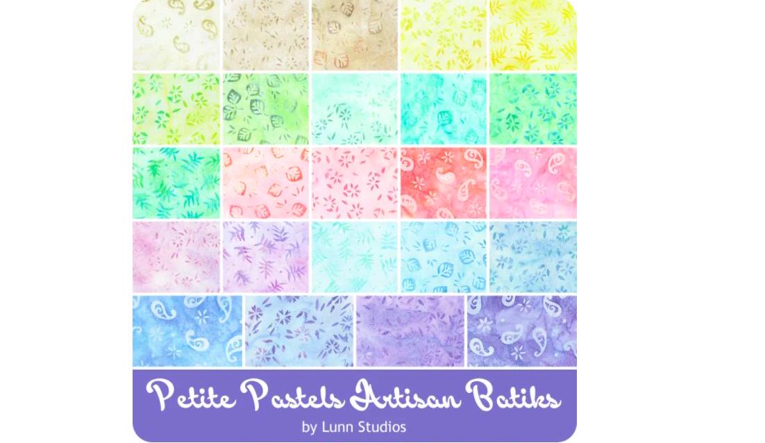 Pastel Batiks Charm Pack by Lunn Studios for Robert Kaufman, Precut 5 ...