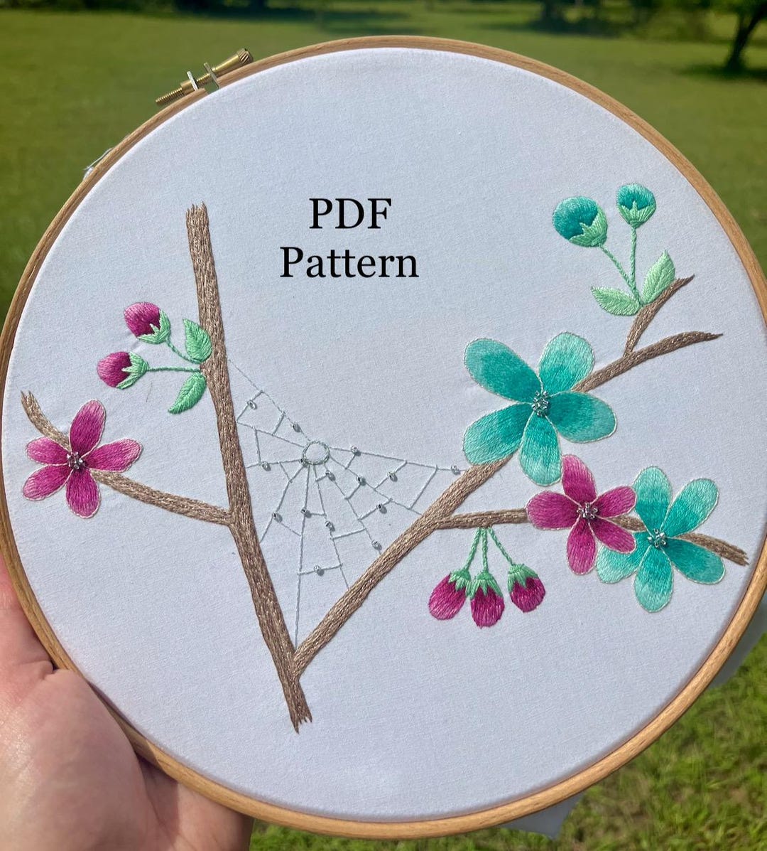 Hand Embroidery PDF Pattern "spring Dew" Confident Beginner Floral ...