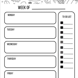 Self-print Teacher Planner & Gradebook With Coloring Book Details - Etsy