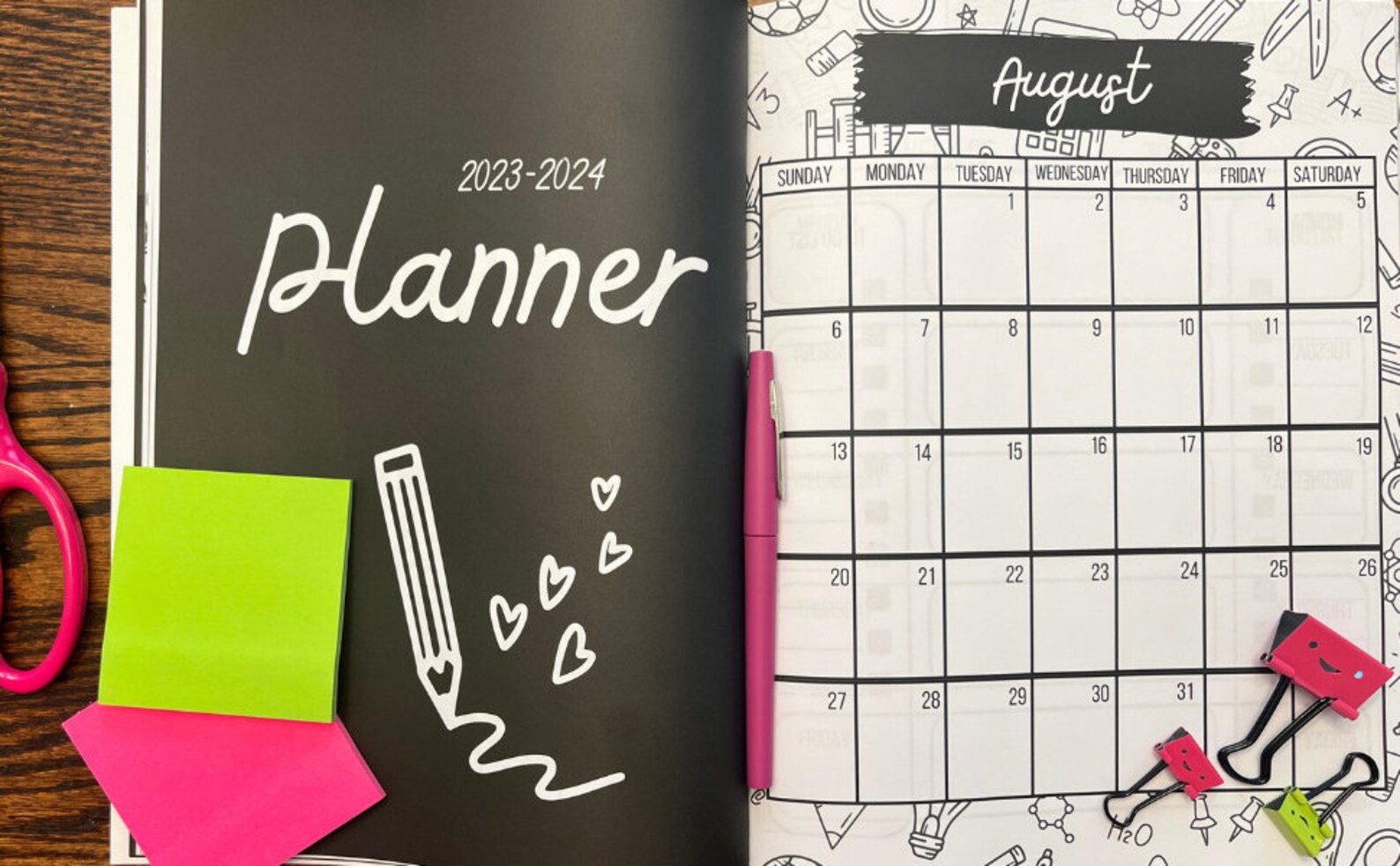 Teacher Planner and Gradebook With Coloring Book Details (physical ...