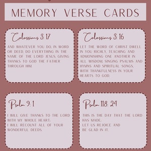 Gratitude Bible Verse Cards-printable PDF Minimalist, Pretty in Pink ...