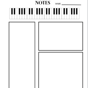 Digital Download Music Staff Paper With Notes Pages (printable Cover ...