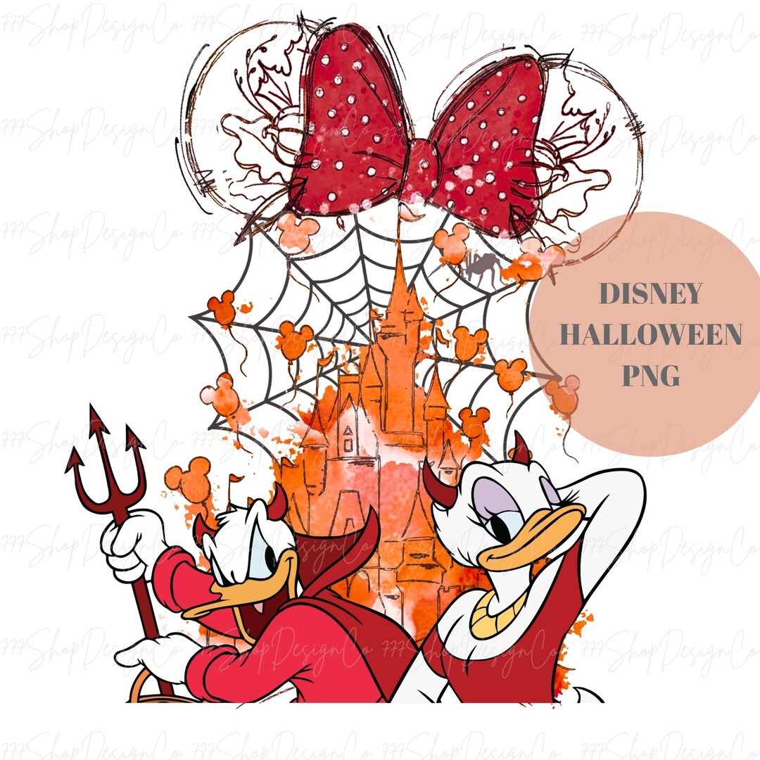 Halloween Daisy and Duffy Png, Halloween Duck Besties Best Friends Evil ...