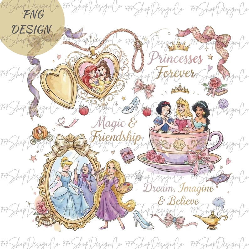 All Princess PNG, Princess Squad, Princesses Castle Background ...