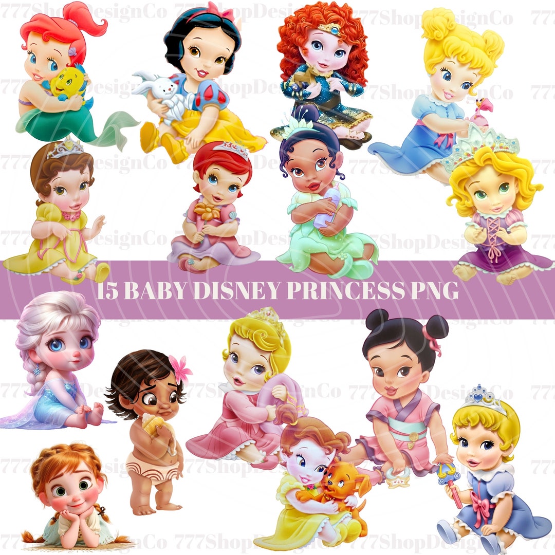 Baby Princess Png, Princess Png Cricut Files, Baby Cinderella Png, Baby ...