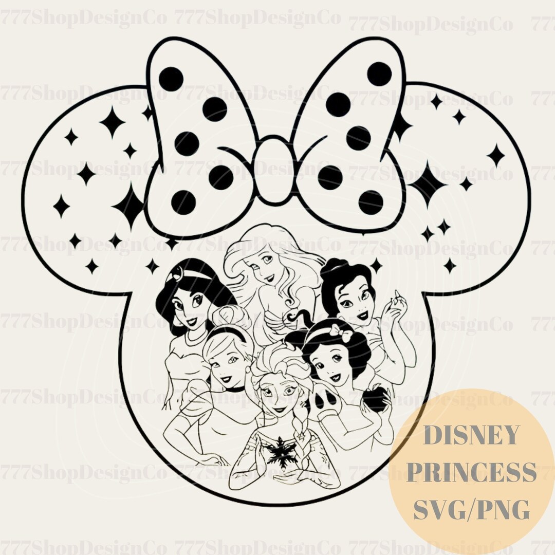 All Princess SVG/PNG, Princesses Mouse Head Svg/png, Princess SVG ...