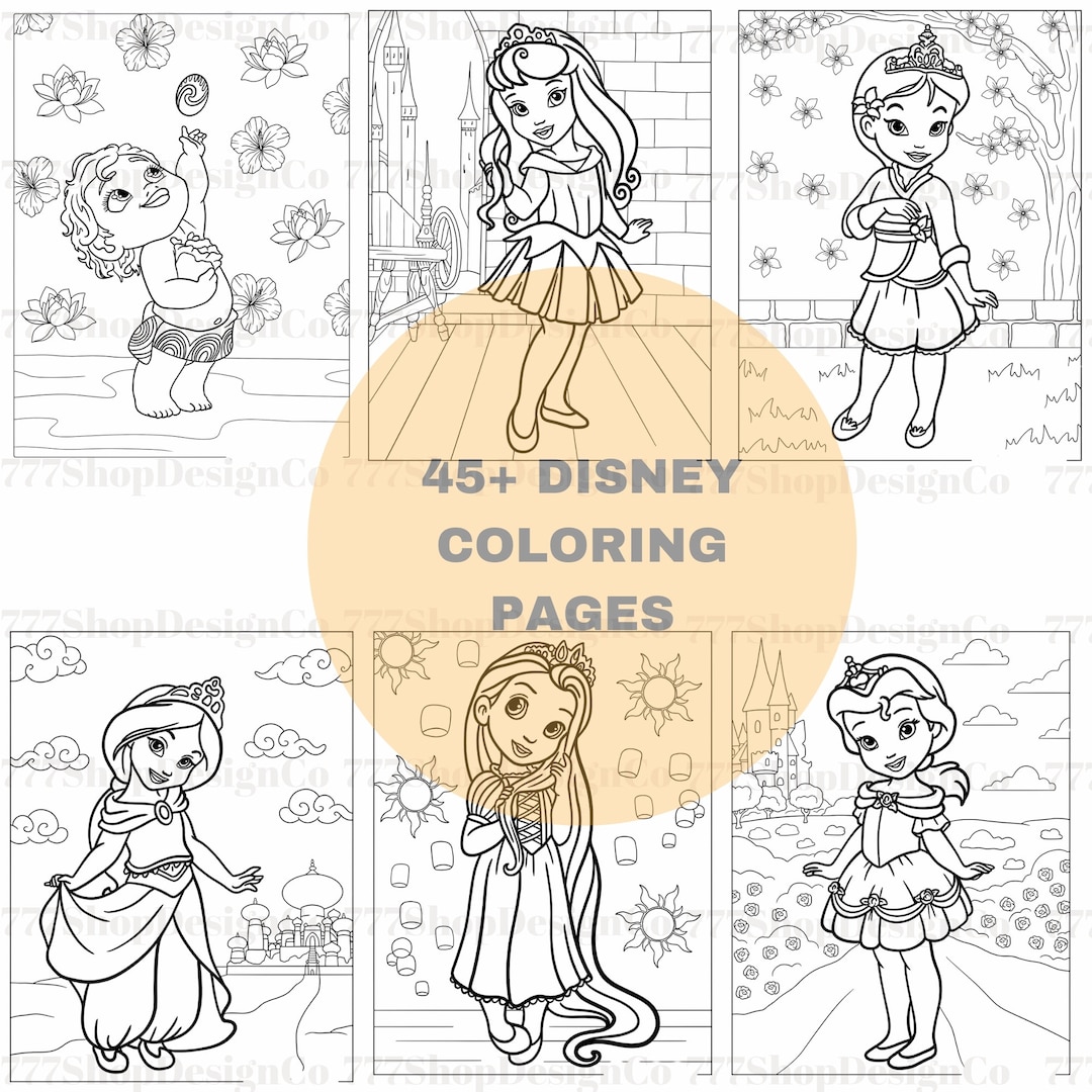 Princess Coloring Sheets PDF, 45+ Coloring Pages, Kids Creative ...
