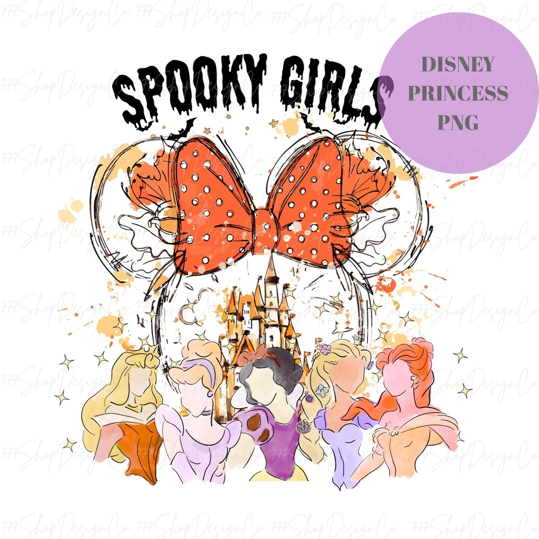 Halloween All Princess PNG, Spooky Princess Squad, Princesses Castle ...