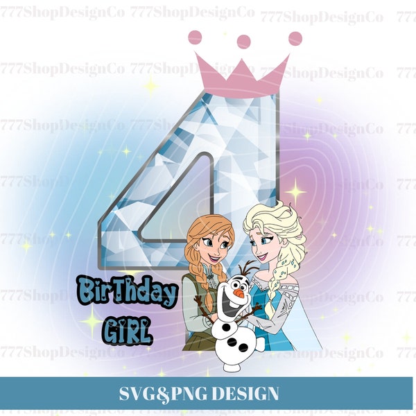 Frozen 4th Birthday - Etsy