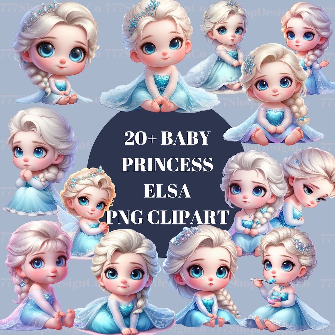 Princesa Bebé png, Princesa Bebé Elsa Clipart, Elsa Congelada Png, Bebé ...