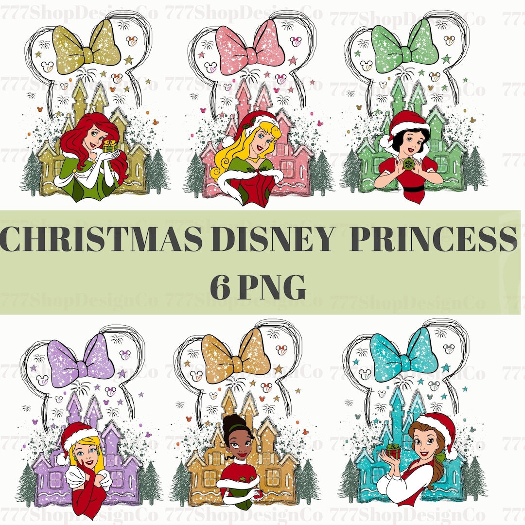 All Christmas Princess PNG, Christmas Princesses Castle Background ...