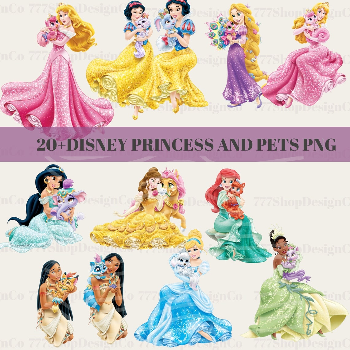 Princess Png, Princess Pets Png Cricut Files, Baby Princess Pets ...