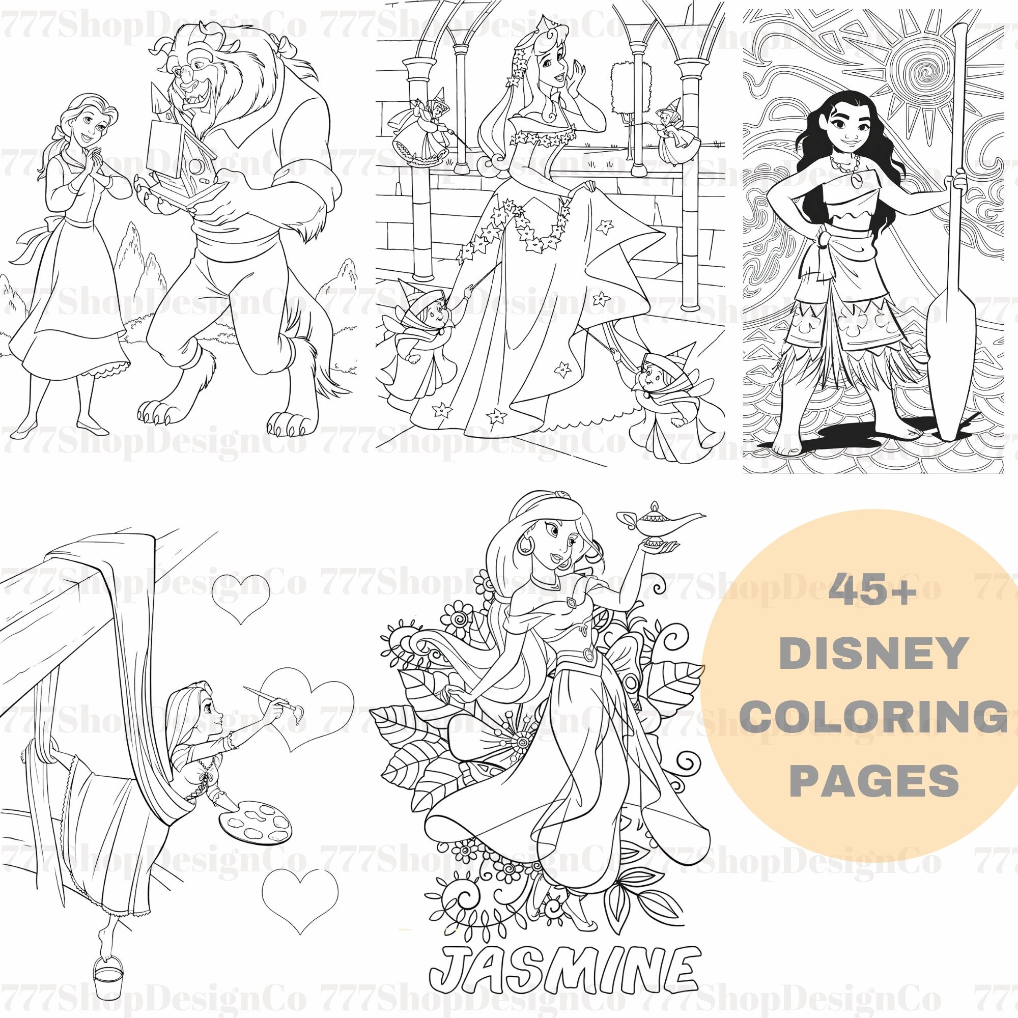 Princess Coloring Sheets PDF, 45+ Coloring Pages, Kids Creative ...