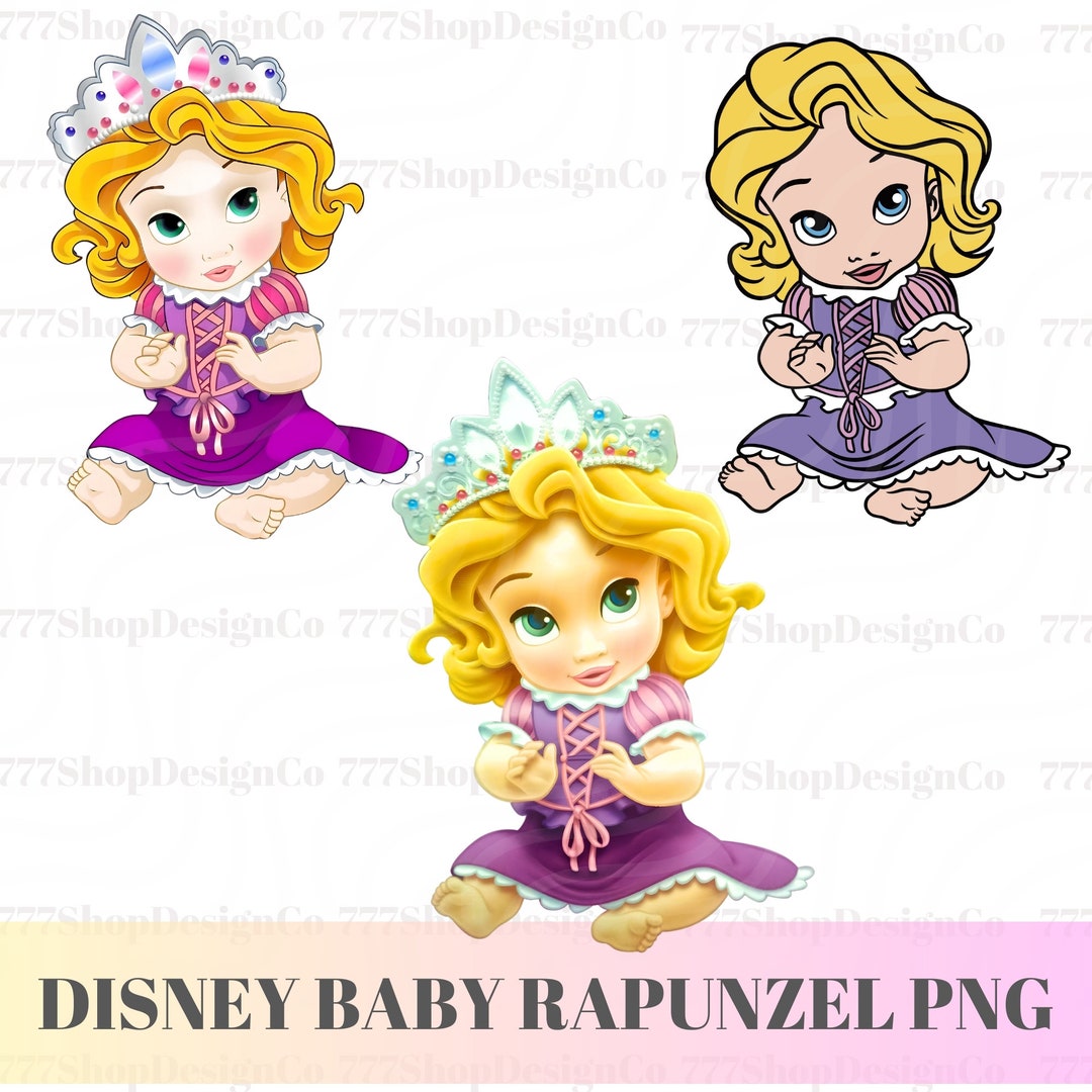 Baby Princess Png, Baby Rapunzel Png Clipart, Baby Rapunzel Png, Baby ...