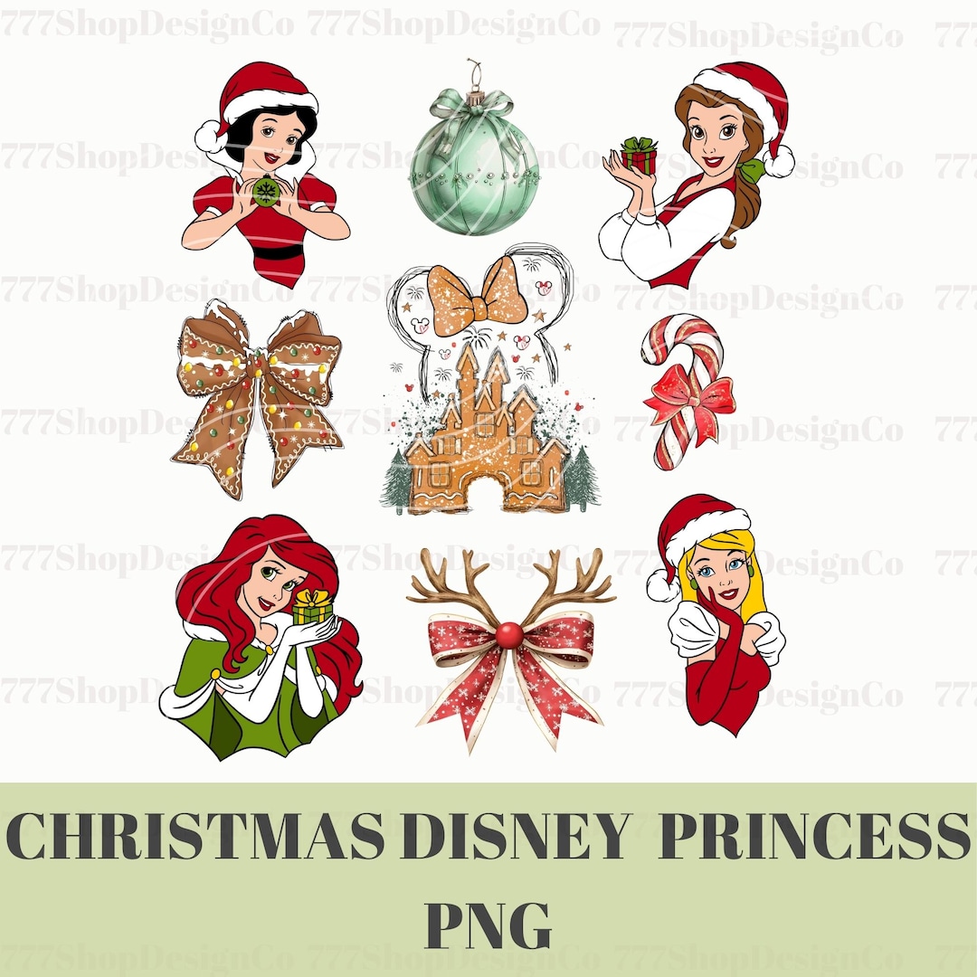 All Christmas Princess PNG, Christmas Princesses Castle Background ...