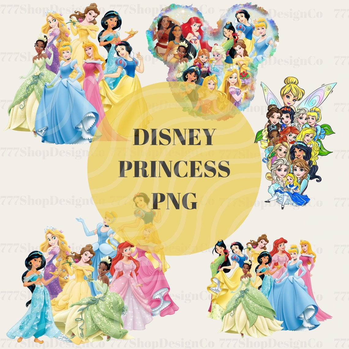 All Princess PNG, Princess PNG Bundle, Princess Clipart, Cinderella ...