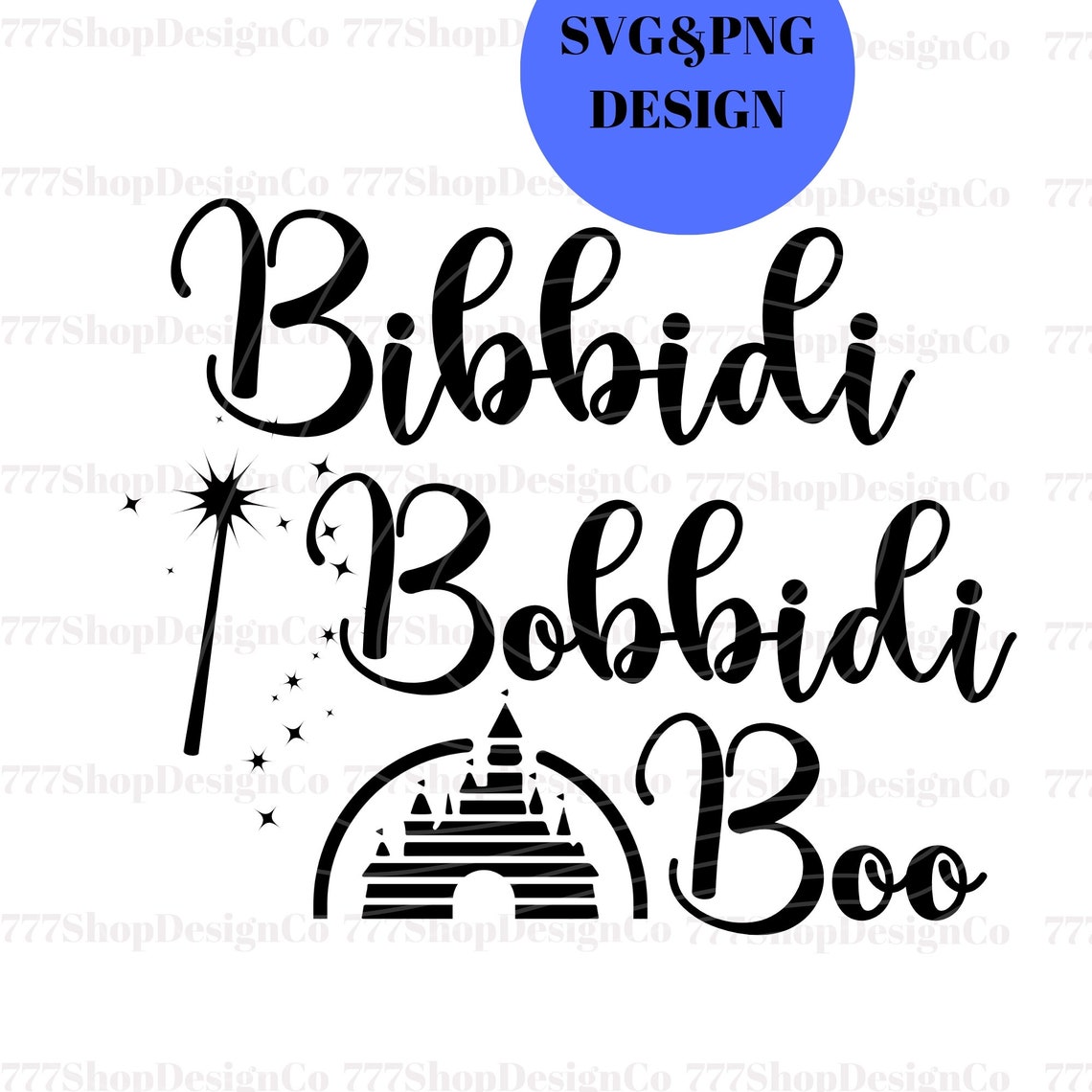 Bibbidi Bobbidi SVG/PNG, Fairy Tale, Inspired Crafting Files, DIY Decor ...