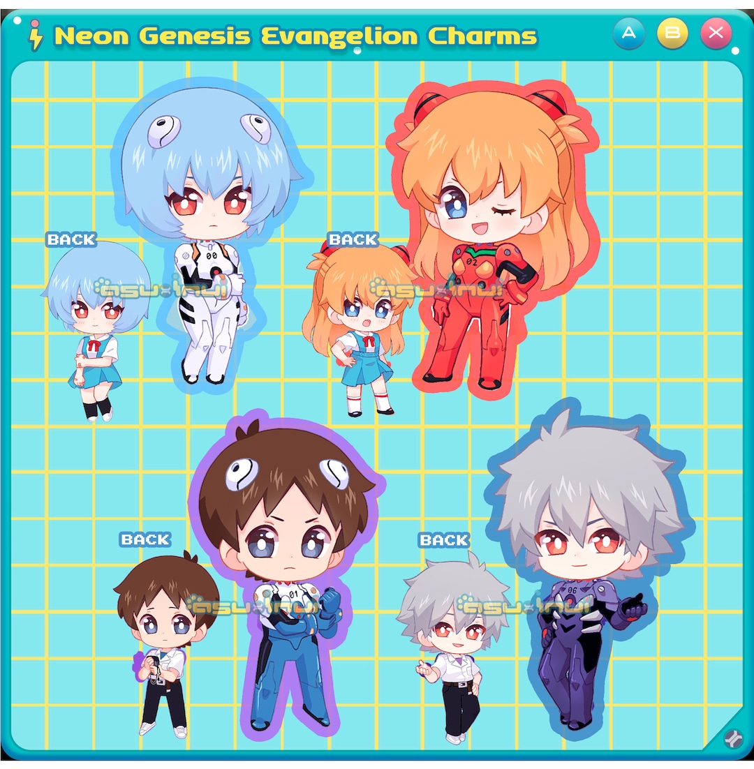 Neon Genesis Evangelion Charms - Etsy