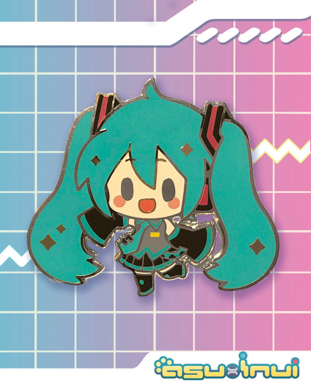 Hatsune Miku Enamel Pin Etsy