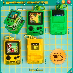 Game Boy Color Acrylic Shaker Charms - Etsy