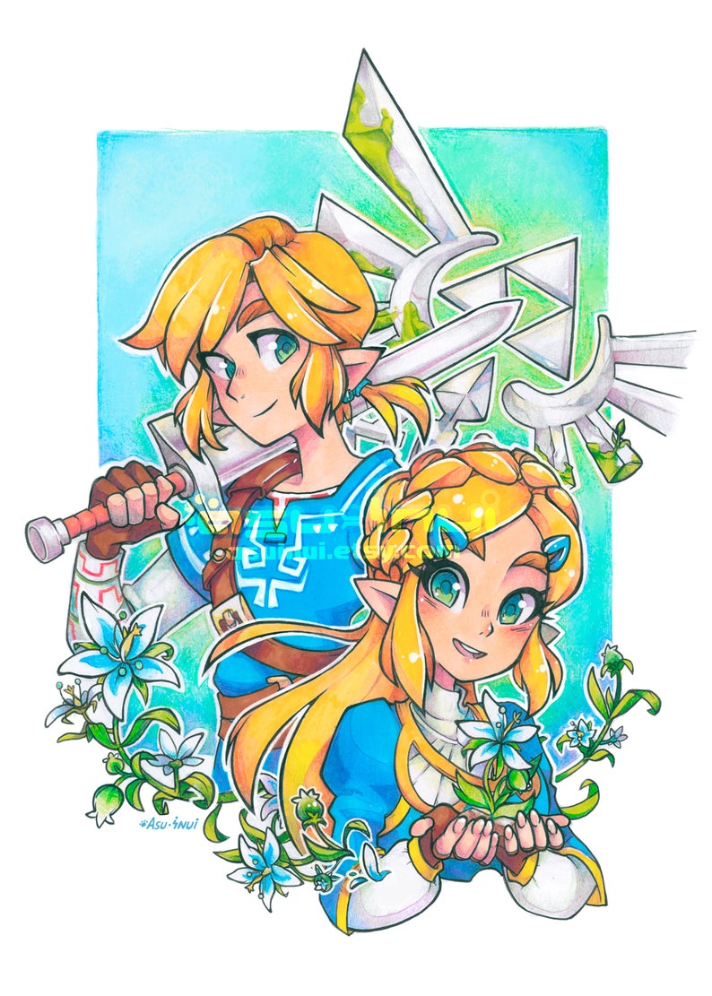 The Legend of Zelda: Breath of the Wild Print - Etsy