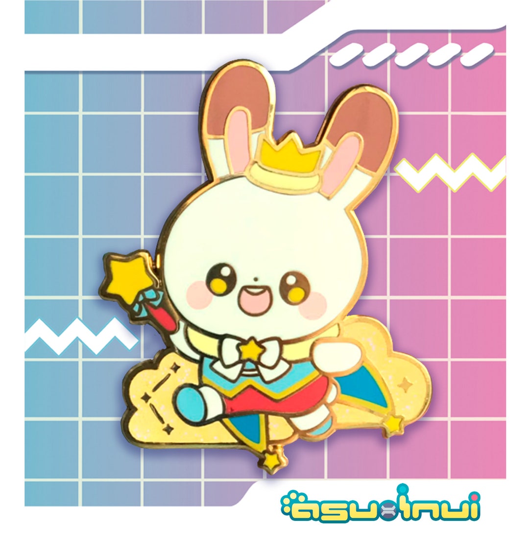Pikarin the Prince Bunny Enamel Pin - Etsy