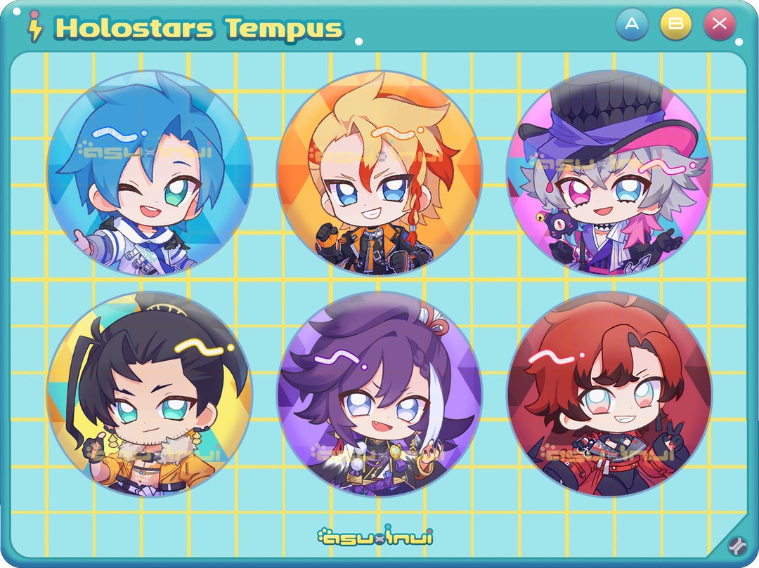 Holostars Tempus Buttons - Etsy