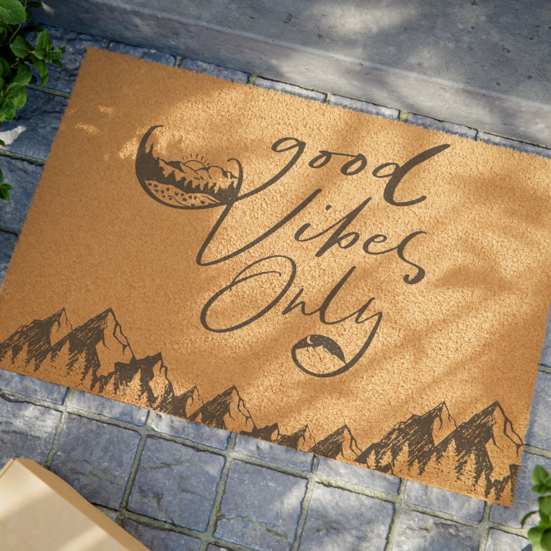Good Vibes Only Coir Mat - Welcome Home - Outdoor Essentials & Cozy ...