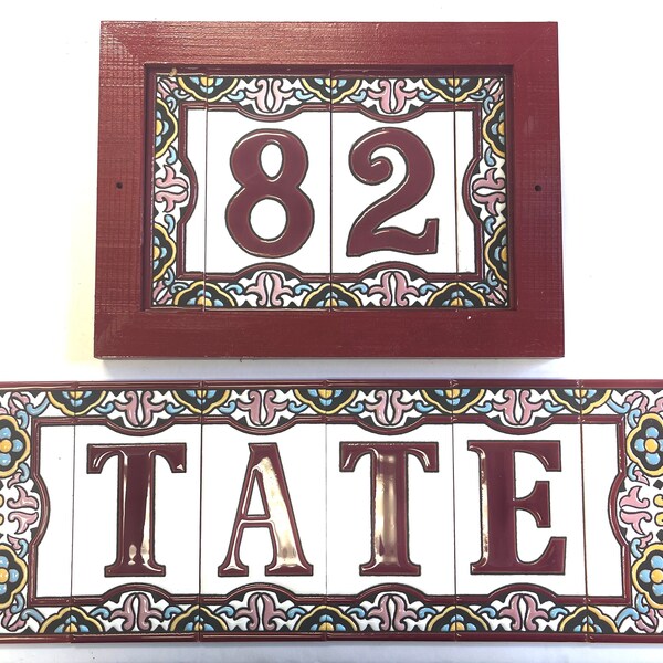 Hand Painted House Number - Etsy