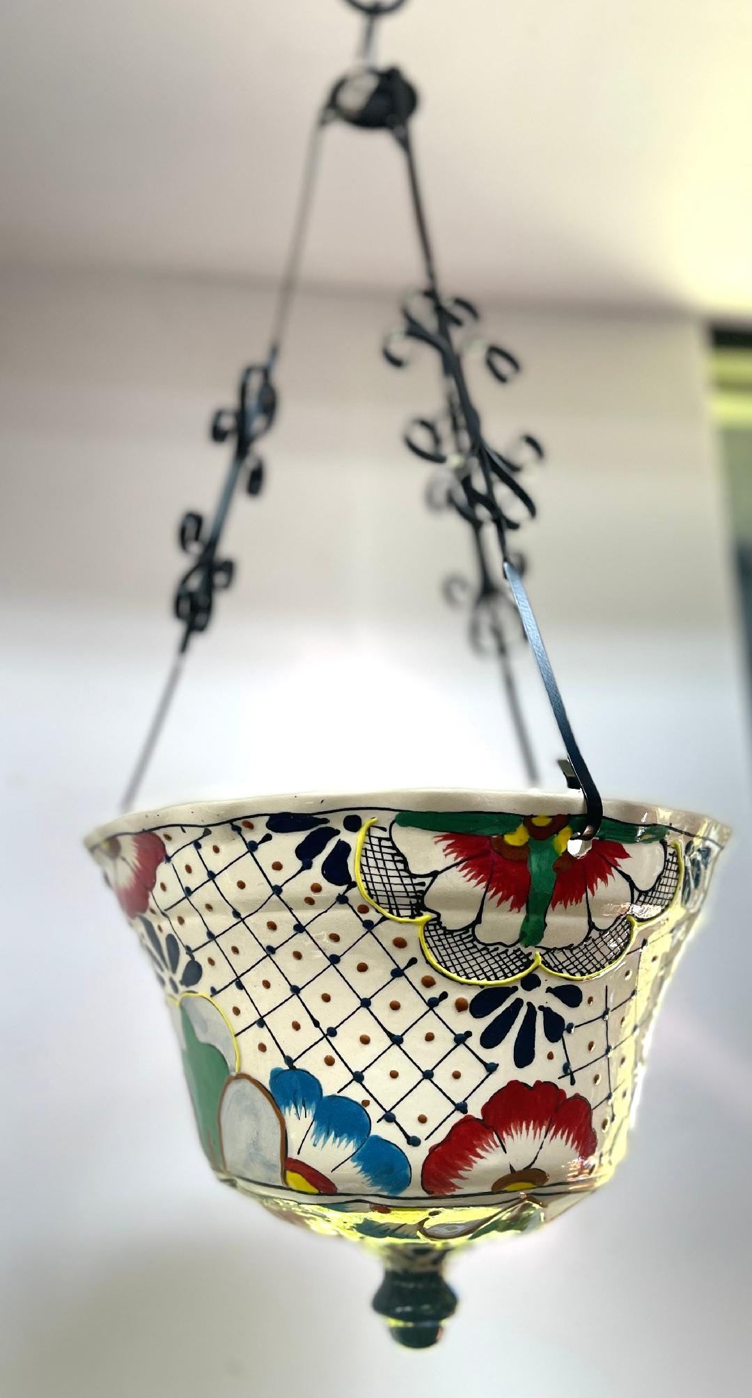 RARE TALAVERA Hanging Planter, Hanging Wall Pot, Hanging Flowerpot ...