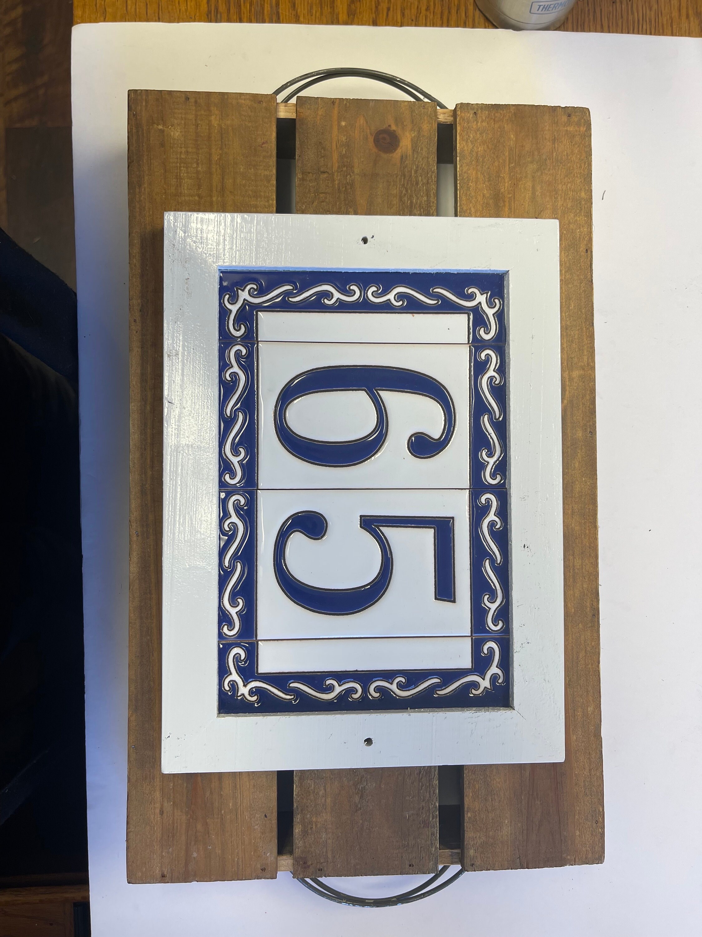 SPANISH Style Hand Created Hand Painted Ceramic House Numbers, Address ...