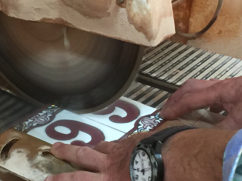 SPANISH Style Hand Created Hand Painted Ceramic House Numbers, Address ...