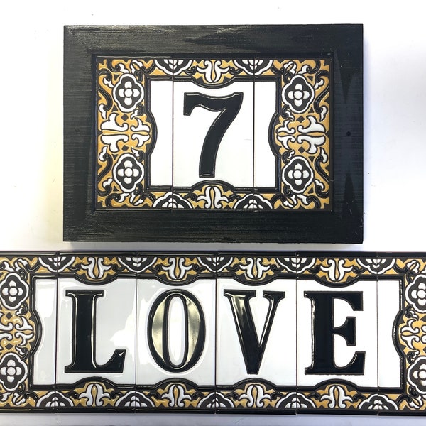 Spanish Style House Numbers - Etsy