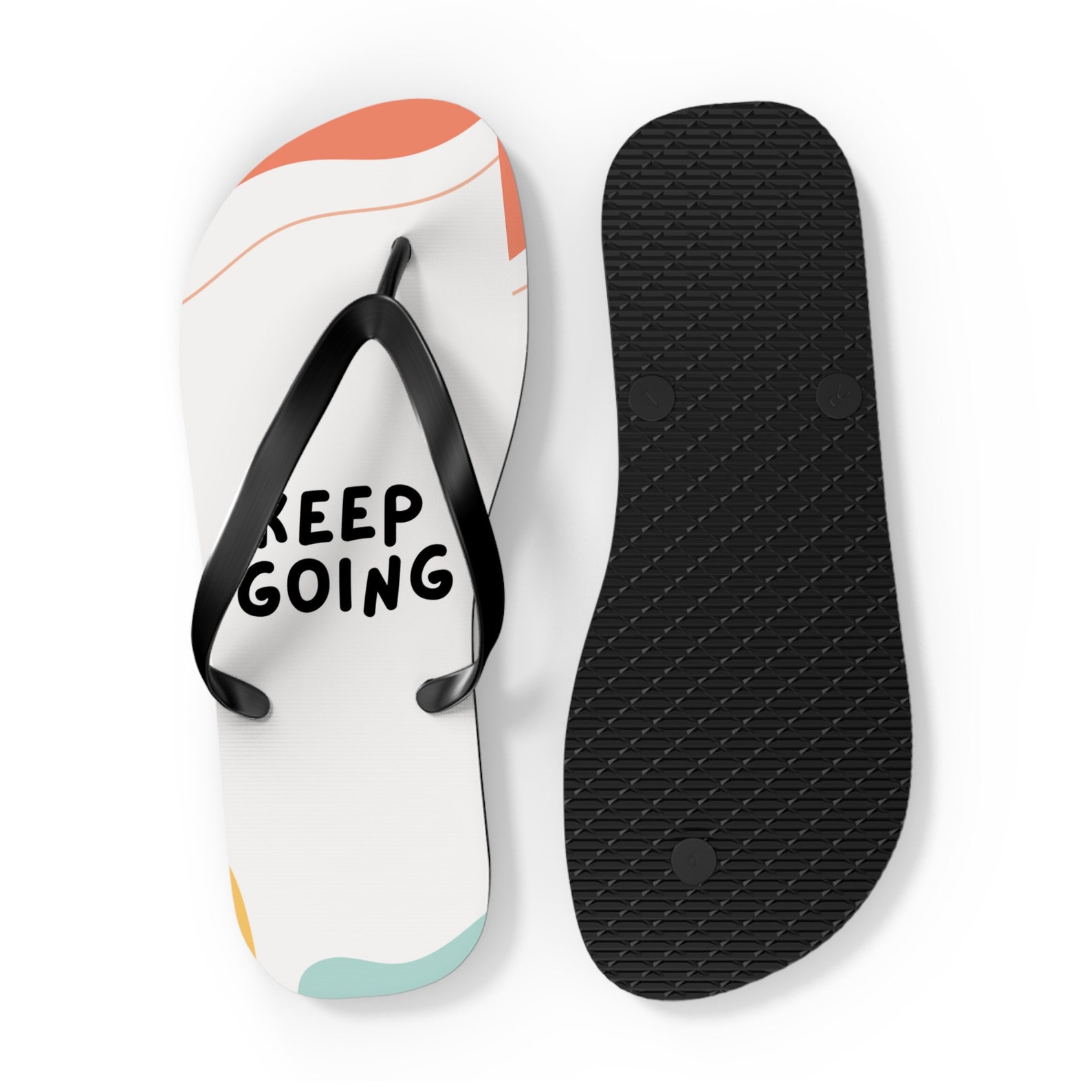 Keep Going: Inspirational Flip-flops for Every Step - Etsy