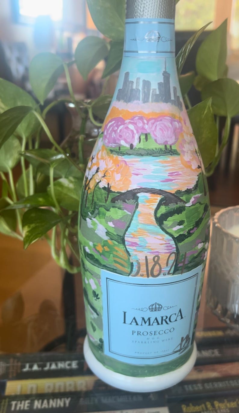 Hand Painted Custom Bottle - Etsy