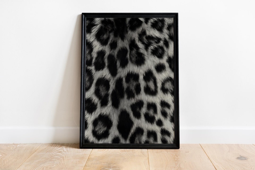 Leopard Print Luxury Leopard Poster Cartier Leopard Wall Art Black and ...