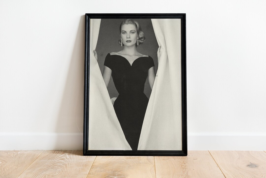 Grace Kelly Print, Rear Window Print, Black and White Fashion Print ...