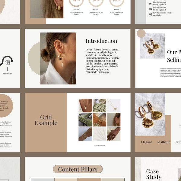 Aesthetic Slide Deck | Presentation Slide Templates. Business Plan ...