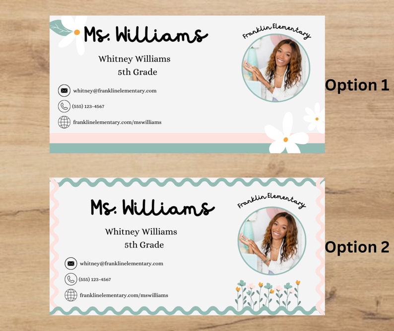 Email Signature Template for Teachers Editable Canva Signature Design ...