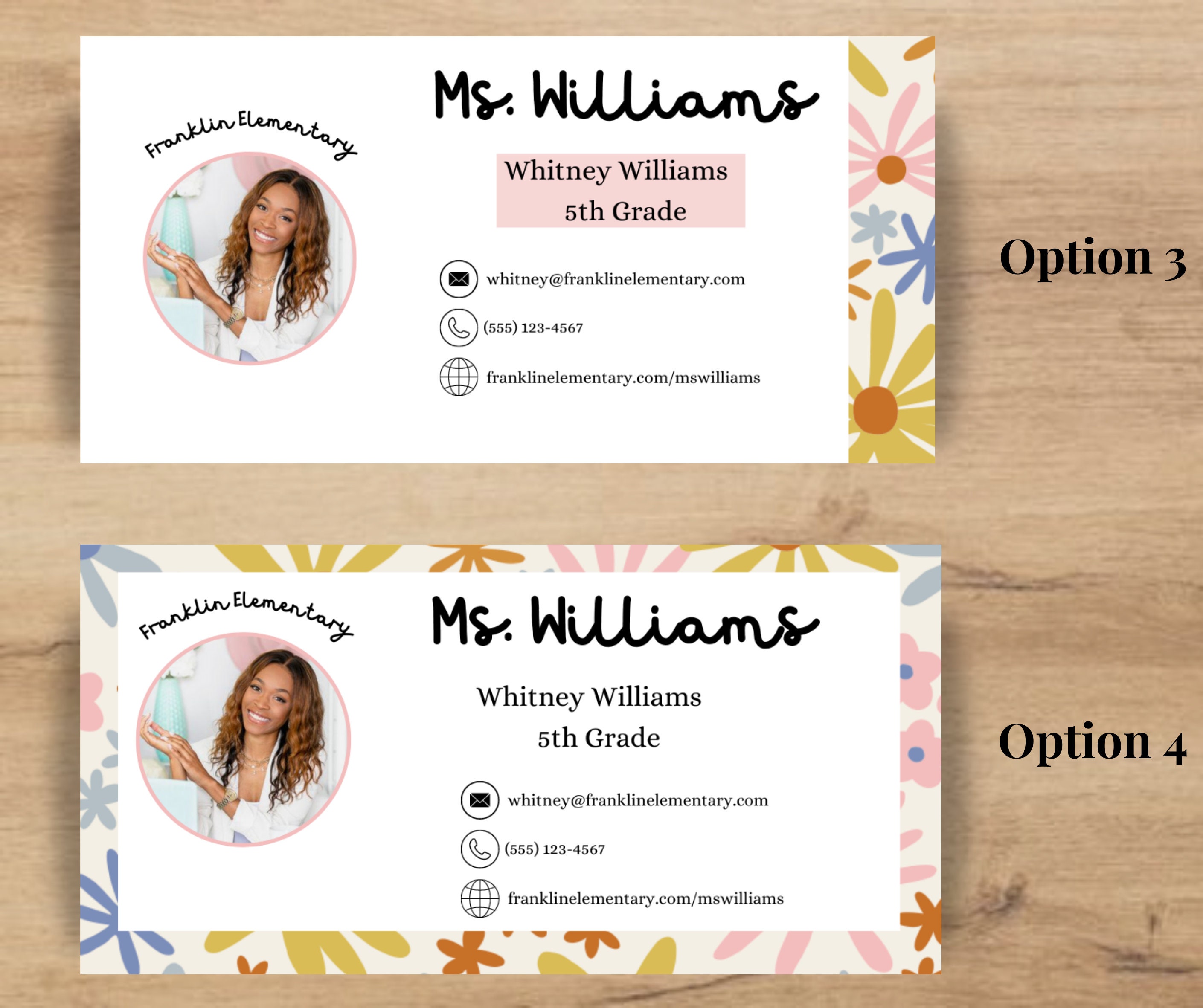 Teacher Email Signature Template Editable Canva Signature Design With ...