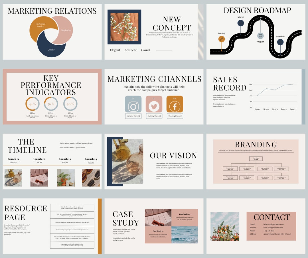 Professional Business Powerpoint Slide Template Digital Download PPT ...