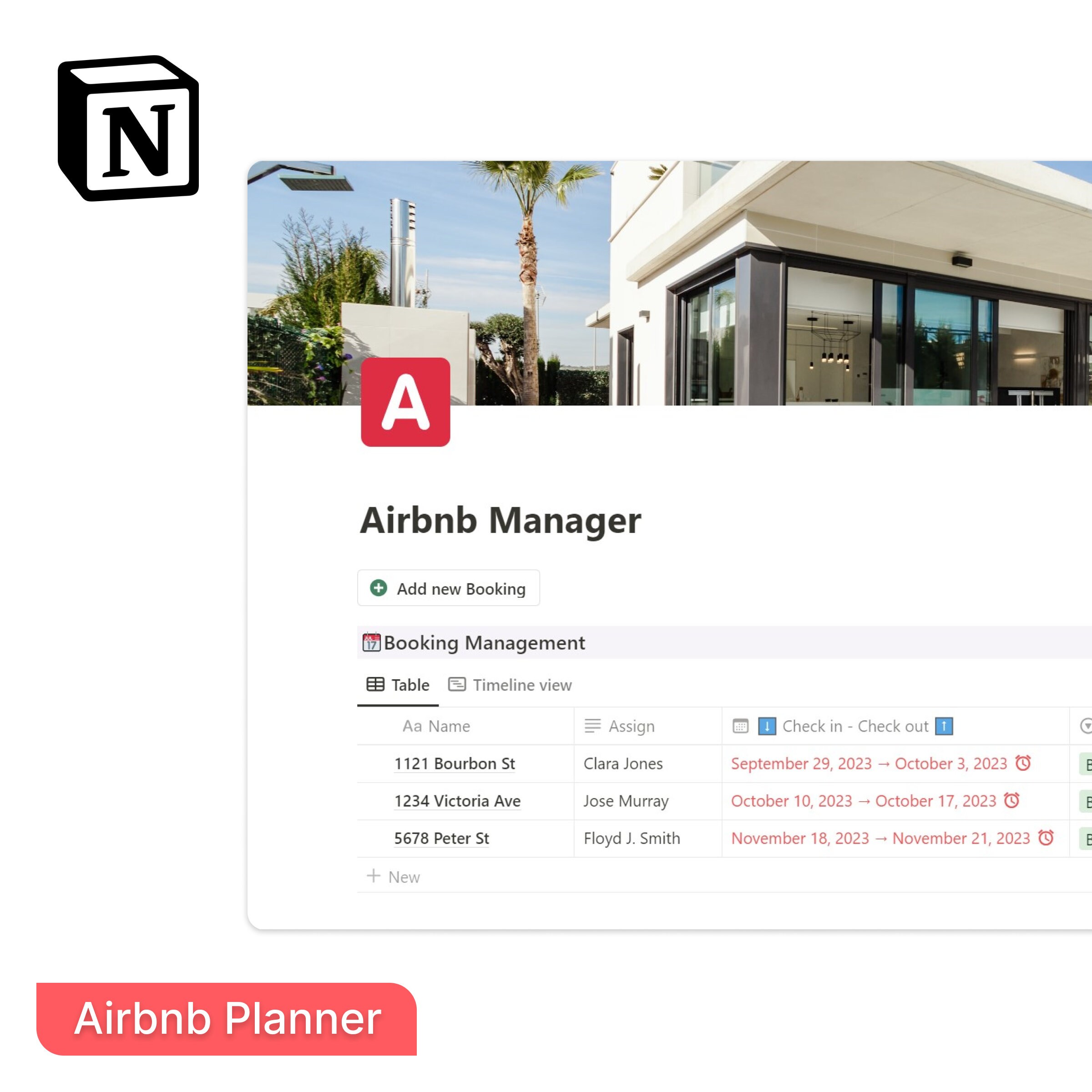 Airbnb Manager Notion Template - Etsy